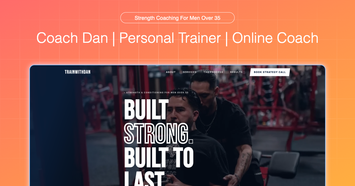 Personal Trainer in Fullerton, CA | Coach Dan | TrainWithDanWW